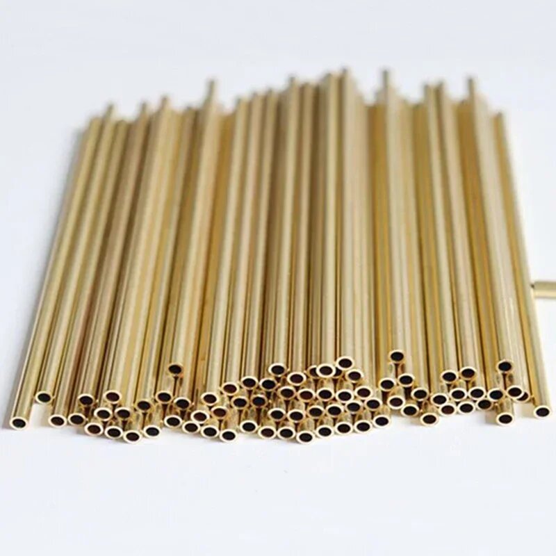 Латунная капиллярная трубка 500 мм OD 1/1.2/1.3/1.5/1.6/1.8/2/2.5/3/3.5/4/4.5/5/5.5 мм 3x1x500mm