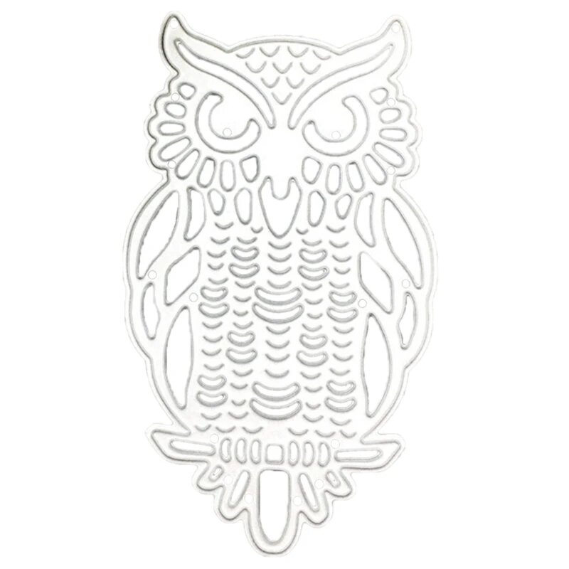 Металлические Вырубные штампы в виде животных, совы, трафареты для рукоделия, скрапбукинг, декоративное тиснение, искусственное украшение, вырубки