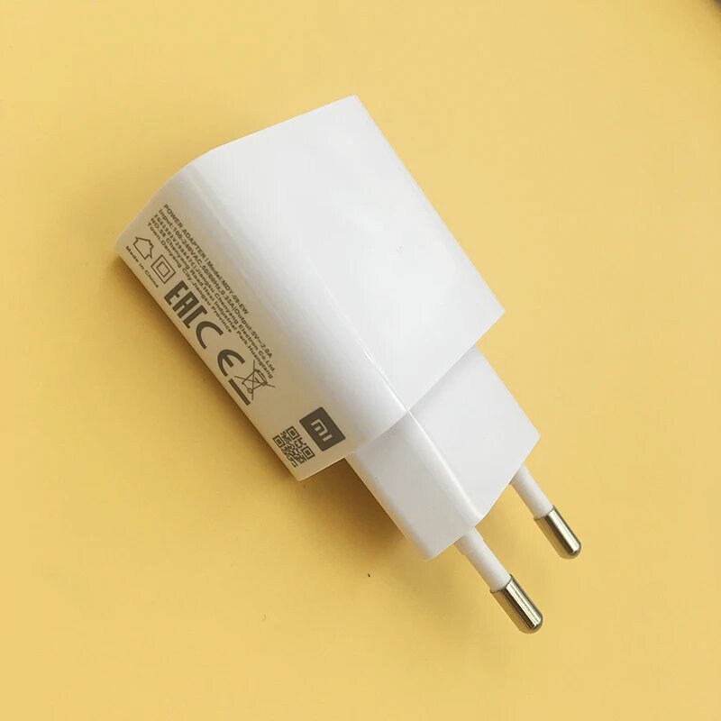 Оригинальное зарядное устройство для Xiaomi 10 Вт 5В 2A для Mi 4 4C 5 6 A3 A2 Redmi A3X A2 A1 Note 5 6 7 8 9 10 A 12C и кабель Micro USB/Type C Only EU charger