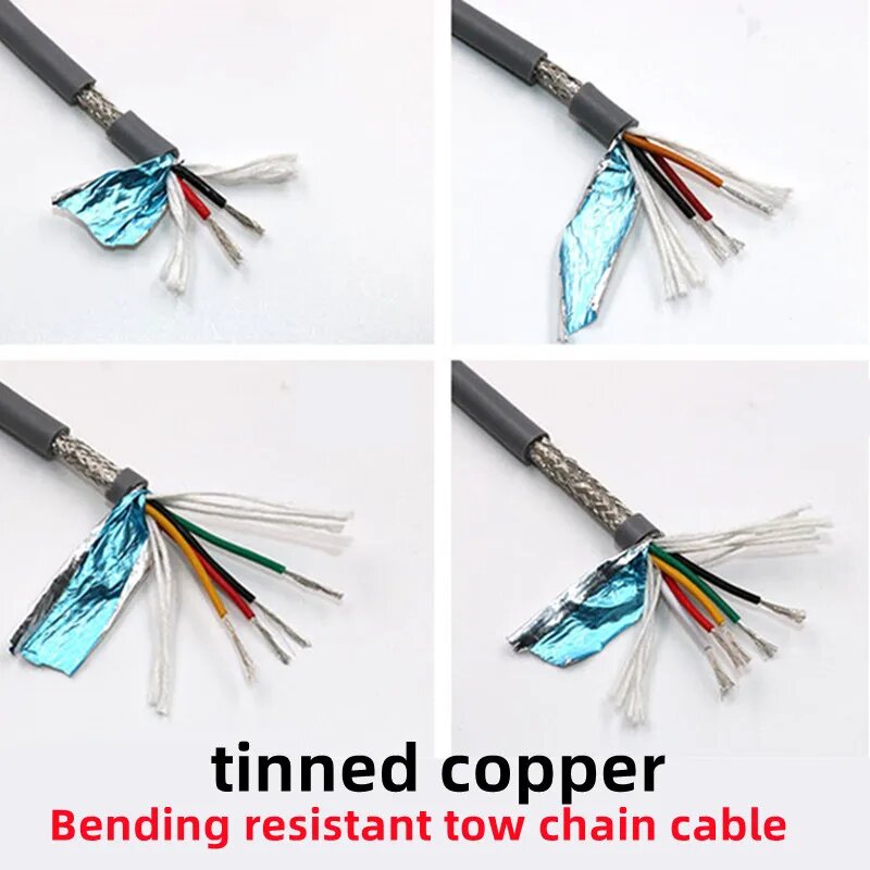26AWG 24AWG — высокогибкий кабель с двумя ядрами, 4 ядер, 5 ядер, 8 ядер, 10 ядер, мягкий кабель для буксировки 0,15 на 0,2 мм медный кабель