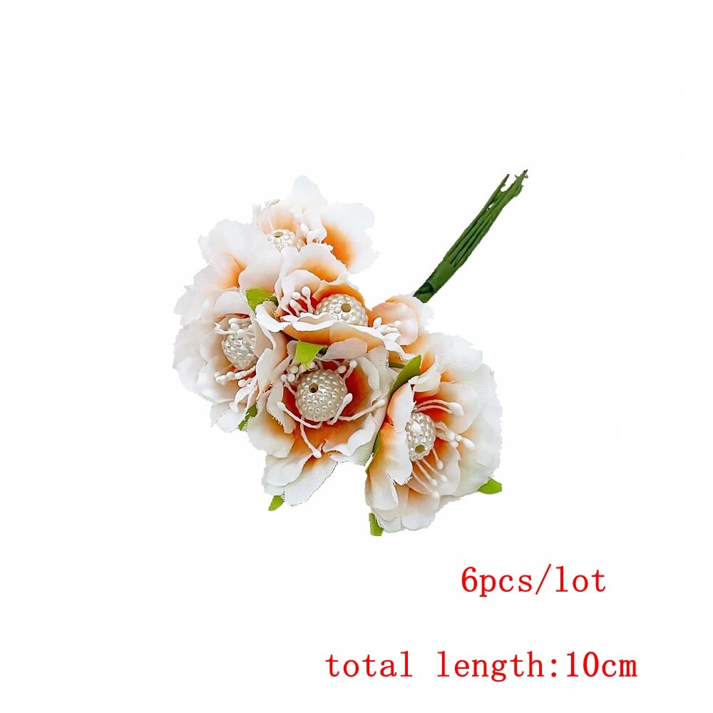 Искусственные апельсиновые тычинки вишни Белый, Set 10