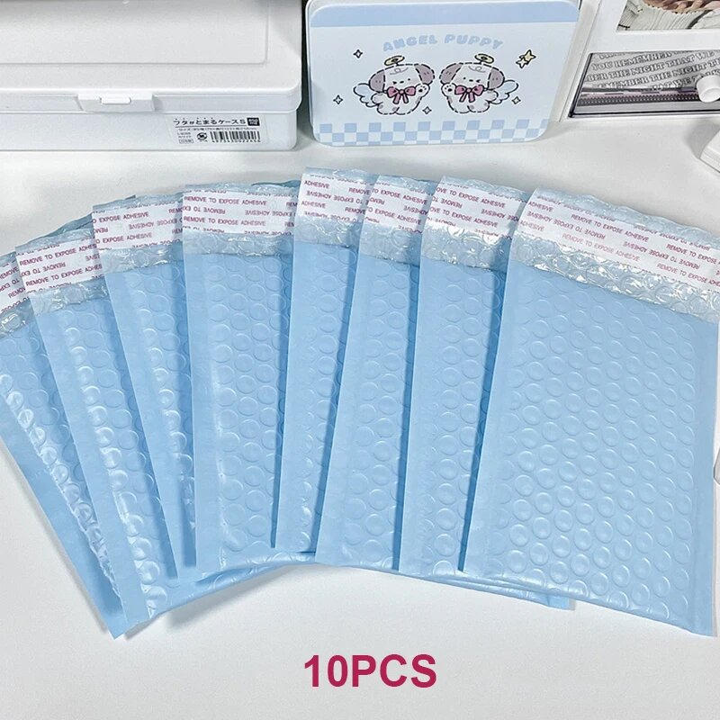 Голубые пузырчатые конверты 15x11см, 10шт