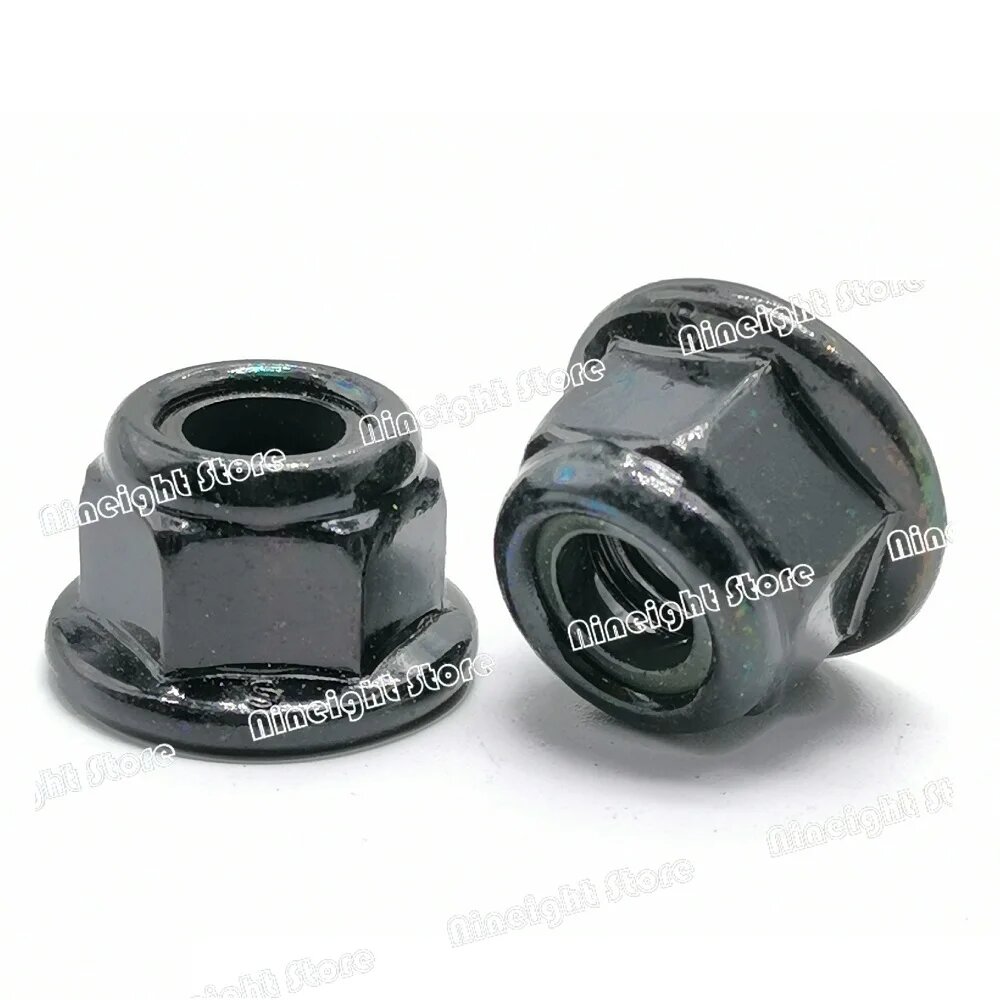 Самоблокирующиеся гайки M3-M12 из нержавеющей стали M3 20pcs, black carbon steel