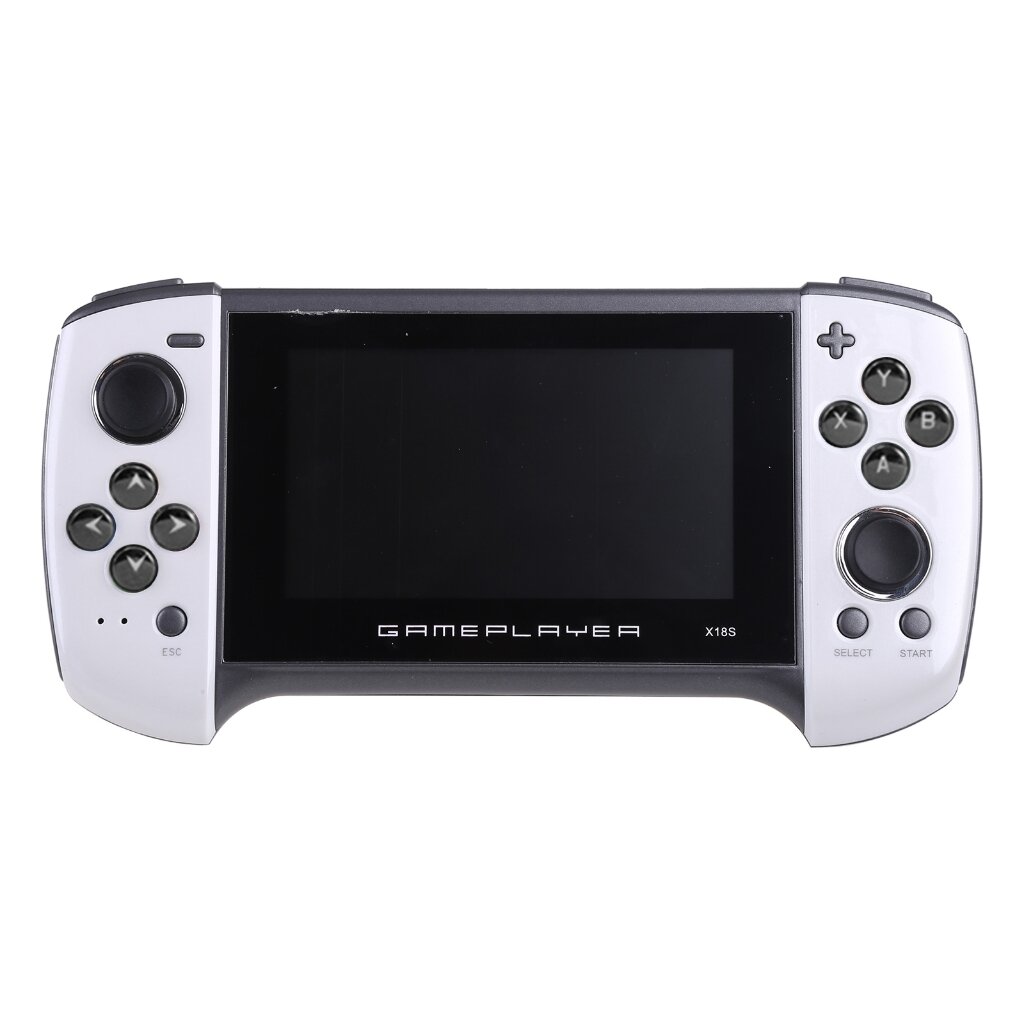 Портативная игровая консоль X18Plus, 4,3-дюймовый джойстик с большим экраном, 64-битные игры