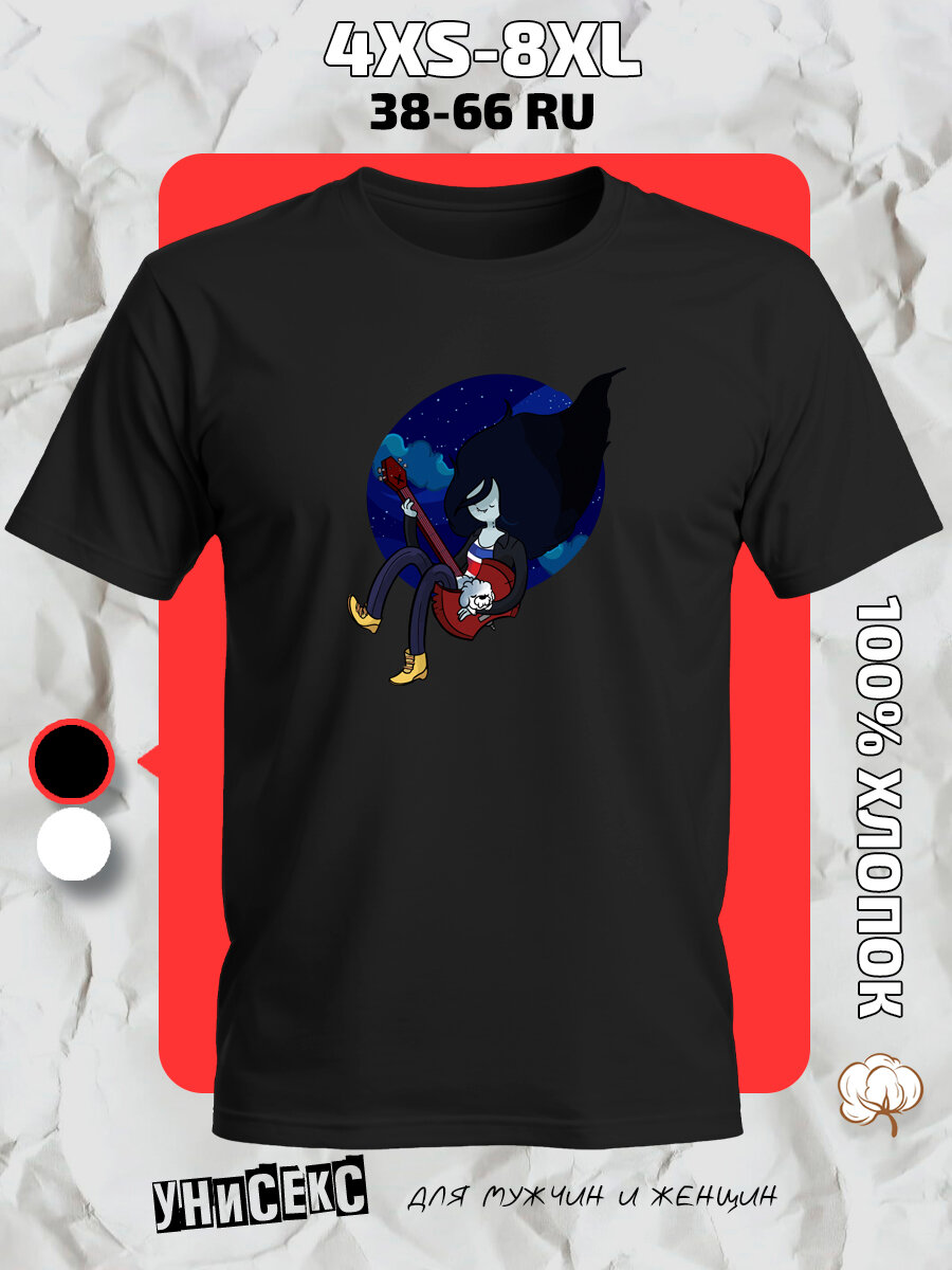 Футболка с принтом Время Приключений Марселин