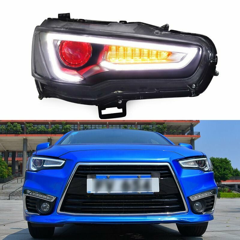 Автомобильная фара в сборе применяется к Mitsubishi Lancer 10 Evo X 2008-2020