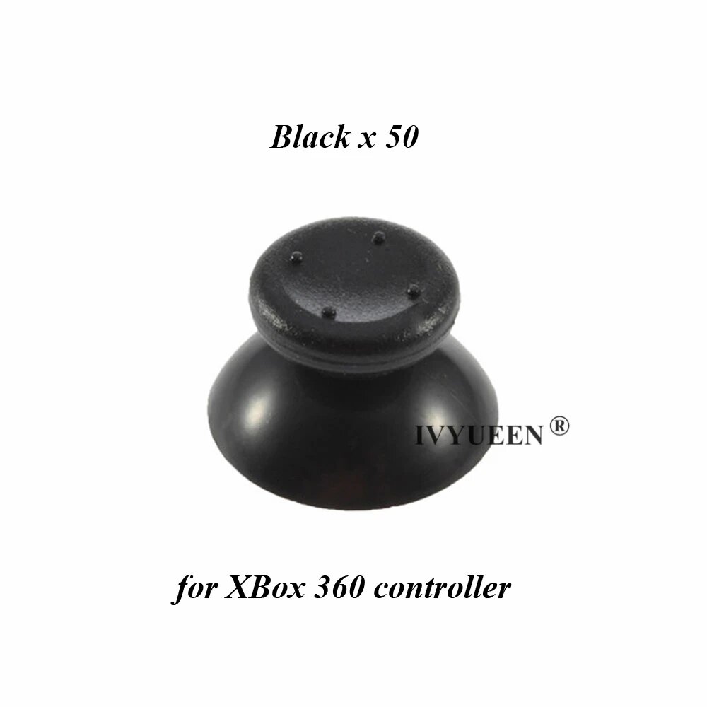 IVYUEEN Крышки для джойстиков Xbox One 360 Series X S 50 шт. X-360 Black