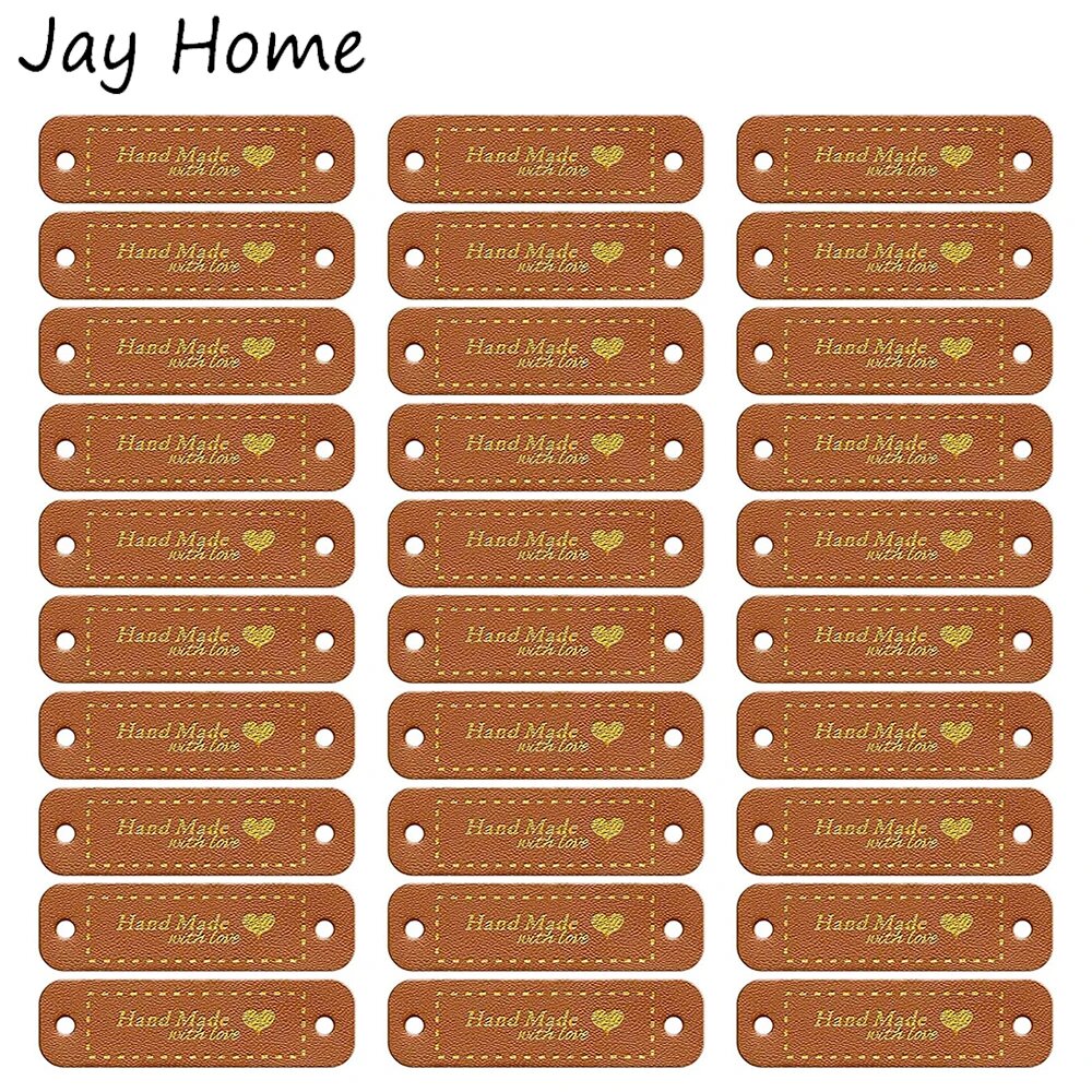 Набор этикеток JAY HOME из искусственной кожи, цвет 2, 30 шт.