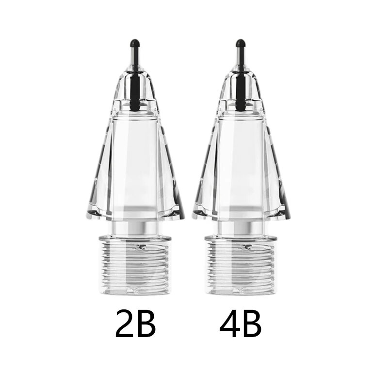 Наконечники для Apple Pencil 1/2 Gen, Clear Set-2pcs