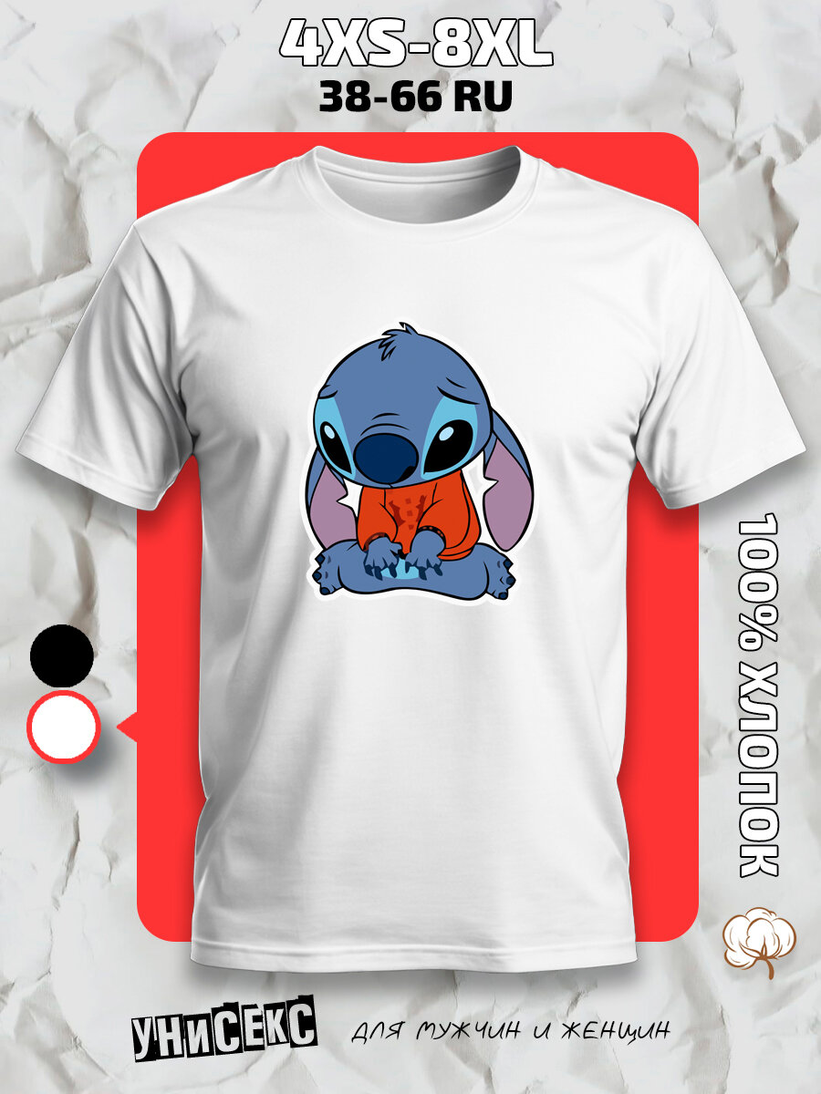 Футболка с принтом Лилу и Стич