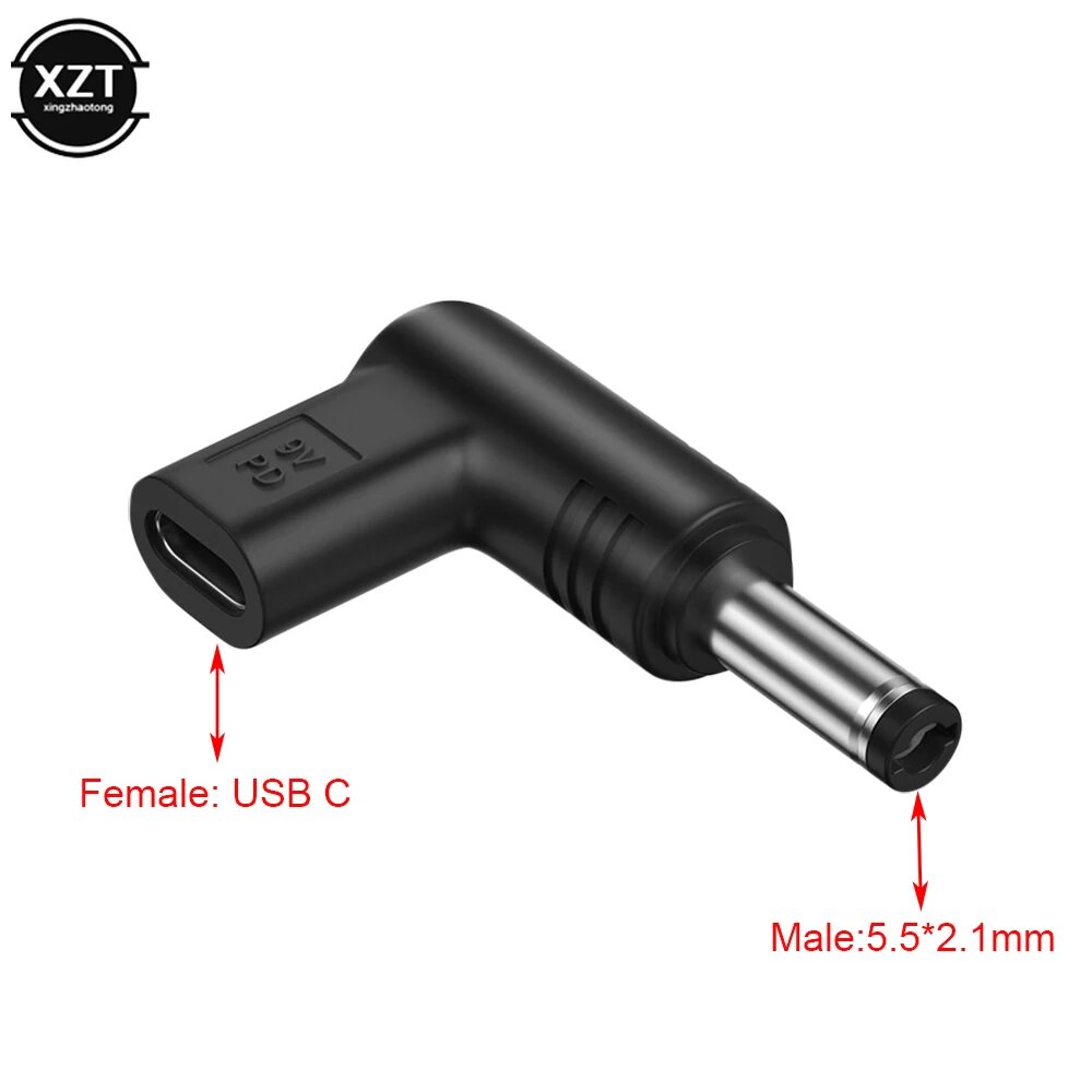 USB C PD к DC разъему питания, Универсальный 5 в 9 в 12 В Тип C к DC разъему, адаптер для зарядки, конвертер для маршрутизатора, планшета, мини вентилятора 9V, E