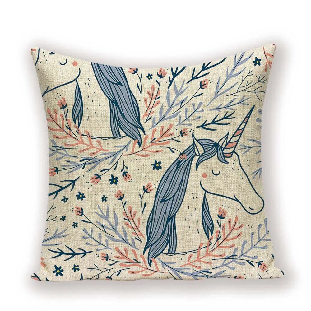 Чехол для подушки Unicorn Flowers L1384-8