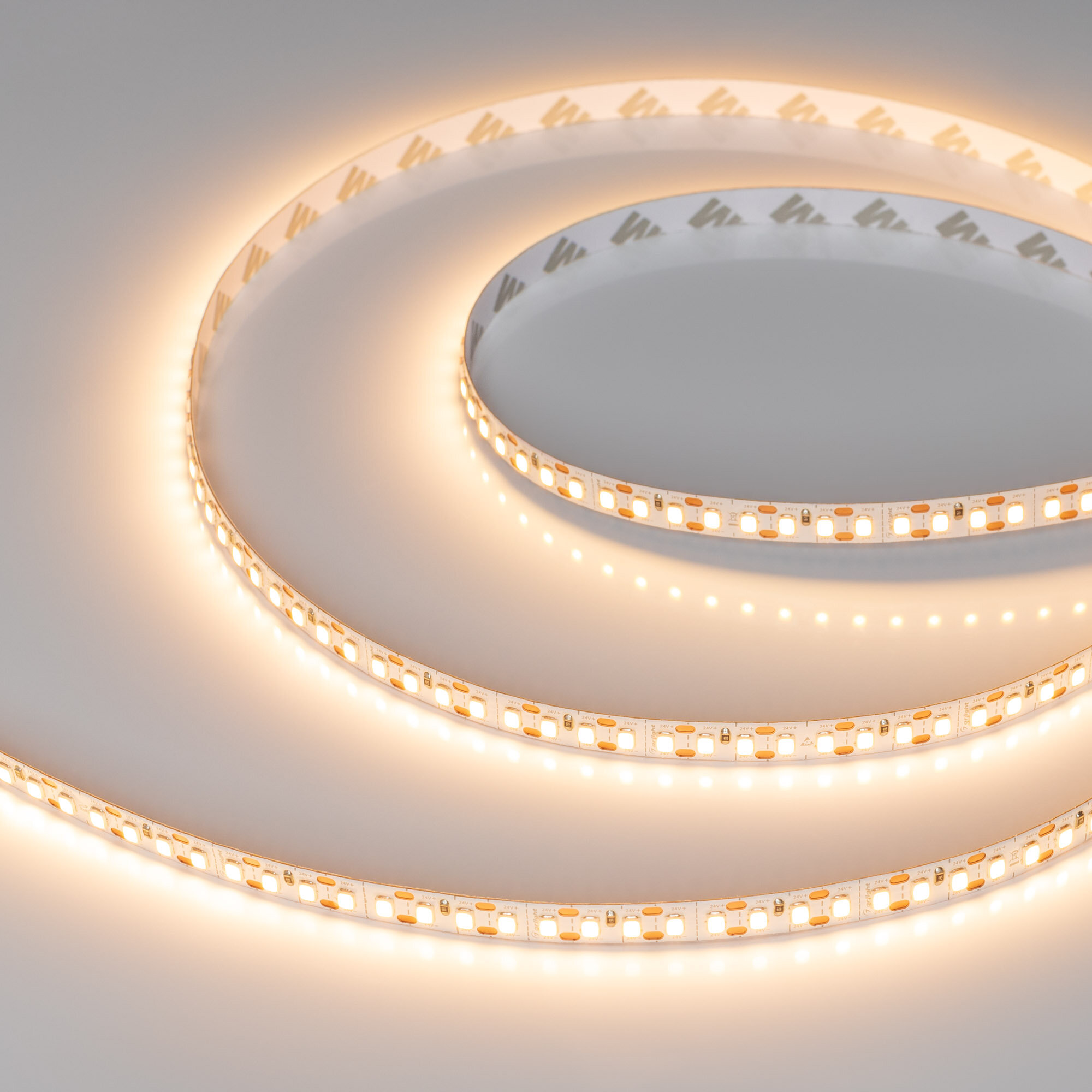 Светодиодная Лента FC-A160-8mm 24V Warm2700-CX1 (14 W/m, IP20, 5m) (Arlight, резка 1 светодиод) 052935