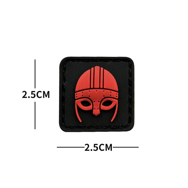 Тактические нашивки Viking Wolf VALHALLA Admit One Pirate Красный, 38