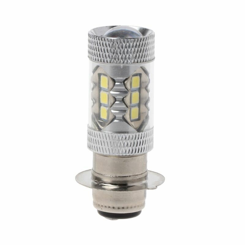 (1 шт.) DC12V-H6-16LED-80 Вт модифицированная фара для мотоцикла-белый свет