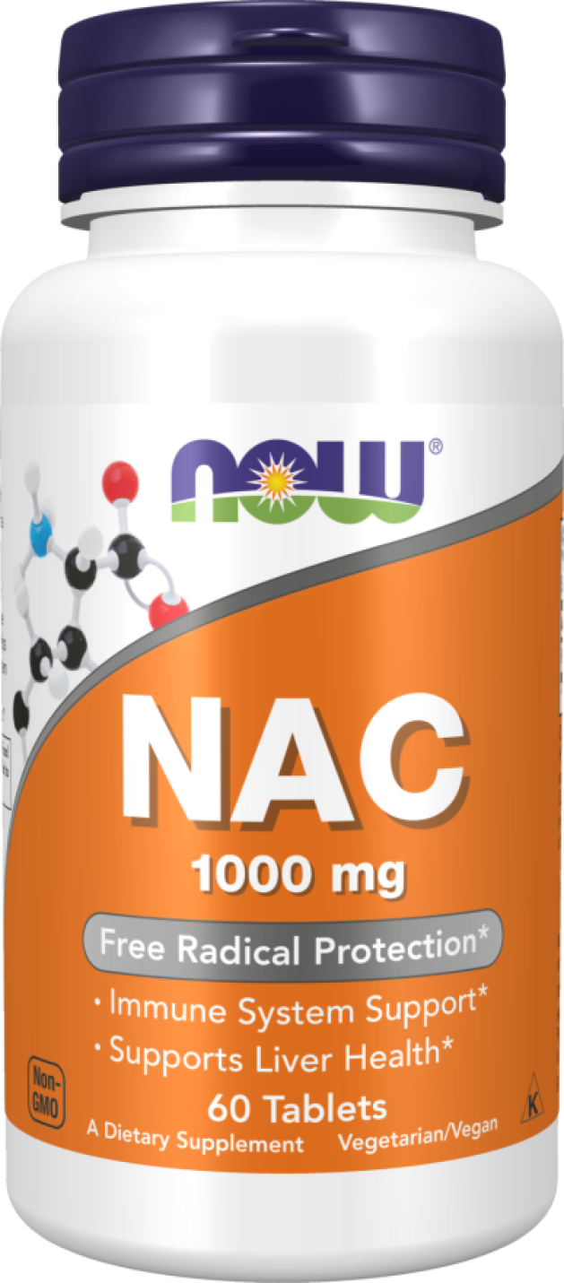 NAC 1000 мг (N-Ацетил L-цистеин) 60 таблеток (Now Foods)