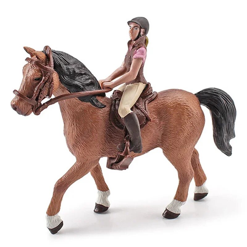 Фигурки лошадей Schleich, конь и всадник, 25см — фото 1