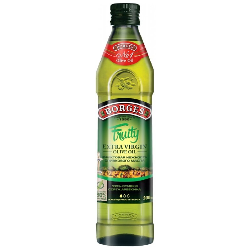 Масло BORGES оливковое Extra Virgin FRUTTI /стекло/ 500мл