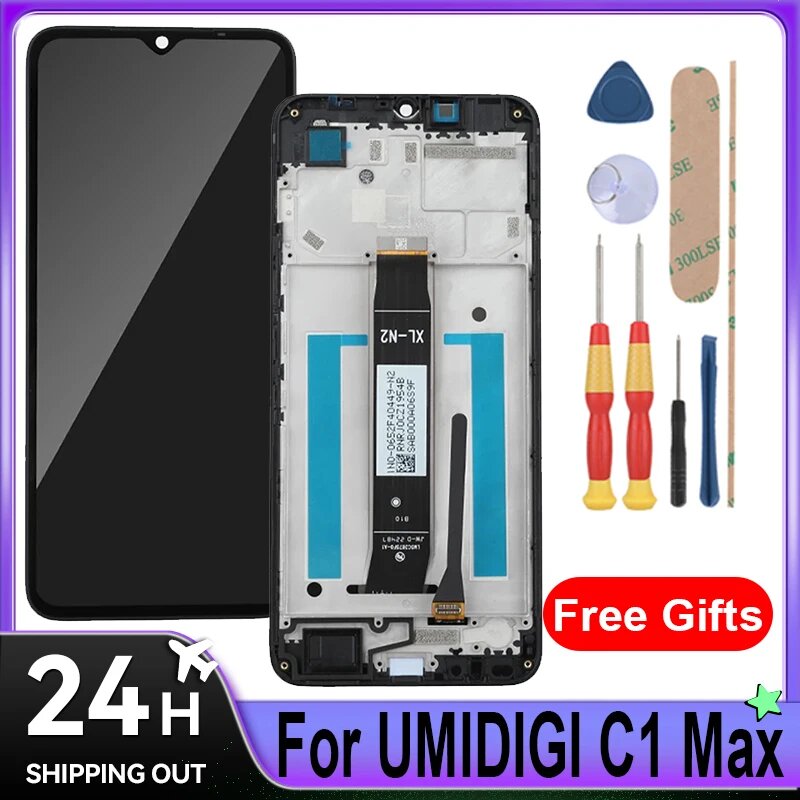 Для UMIDIGI C1 Max G1 Max G5A ЖК-дисплей + сенсорный экран + рамка полная сборка C1 Max With frame