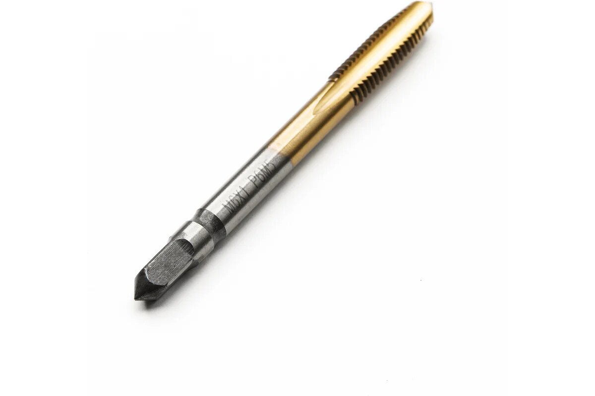 Advancetool Метчик м/р М6x1,00 HSS6542 (Р6М5) c TiN покрытием 6h ГОСТ 3266-81 ADT-М0601ГТ