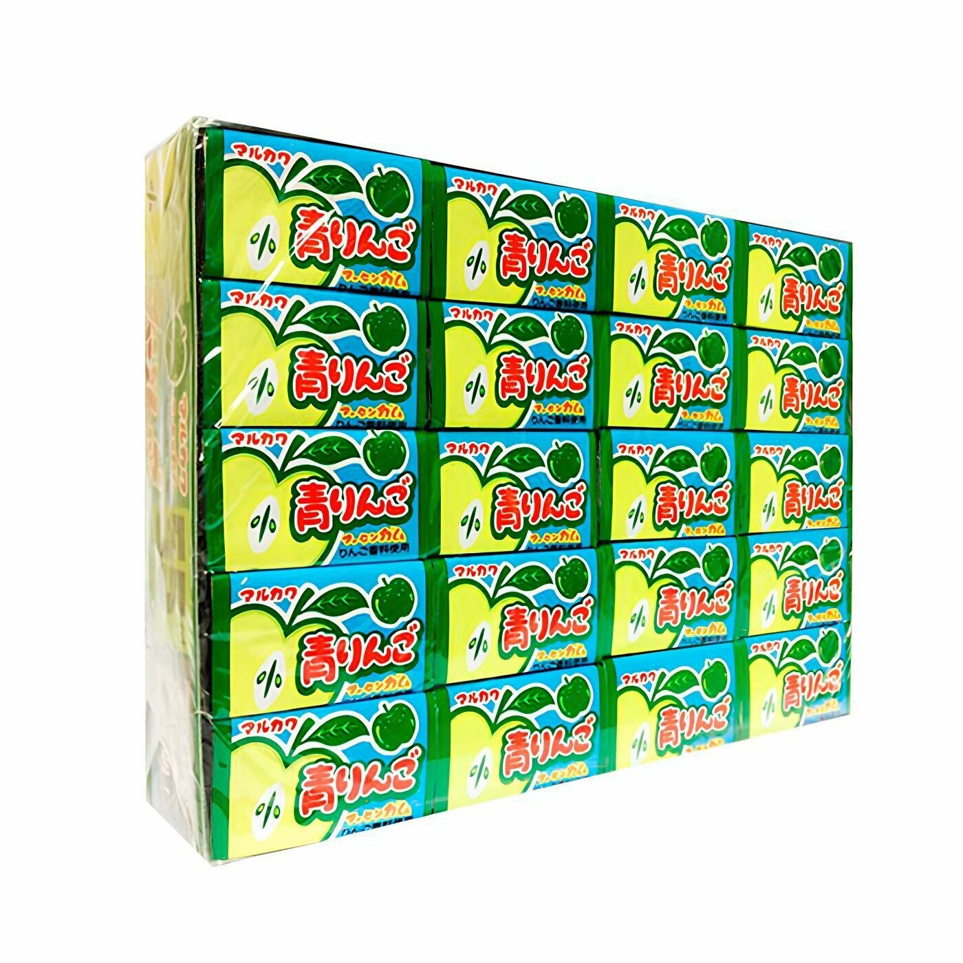 Жевательная резинка MARUKAWA со вкусом зеленого яблока, блок 60шт*5,5гр