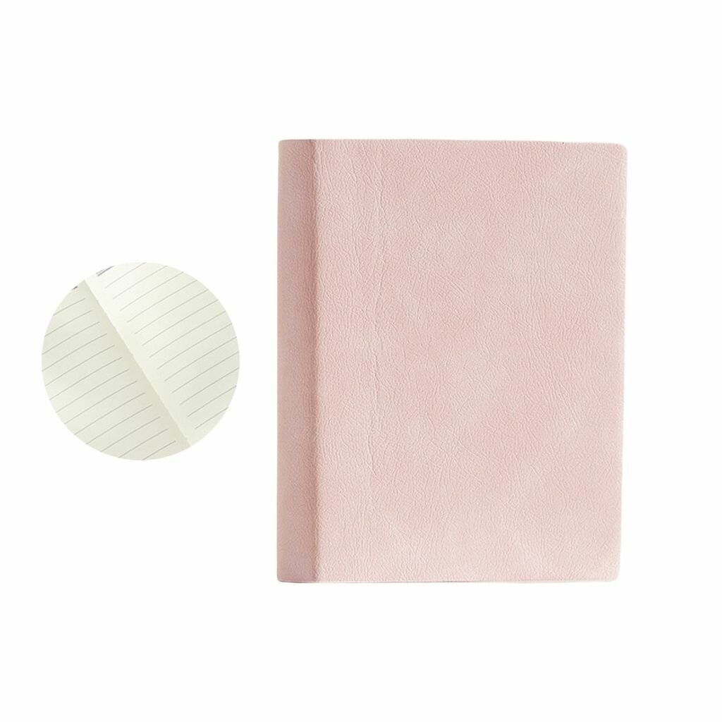 Записная книжка,640 страниц B6 супер толстый пустой блокнот - розовый - линейка, 1 шт