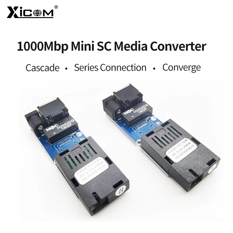 Оптический медиа конвертер XICOM MK-mini-GS1001C-PCBA-10