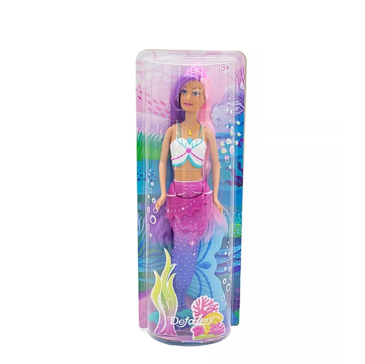 Кукла Defa Lucy Русалка, в диадеме, 4 вида, в блистере, 32 см 8483