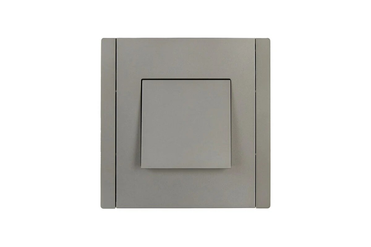 Вывод кабеля IEK FORTE&PIANO FP542, скрытый монтаж, стальной, серый