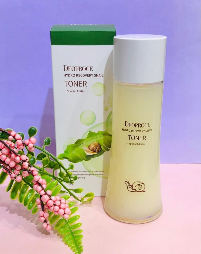 Тонер для лица улиточный Deoproce HYDRO RECOVERY SNAIL TONER