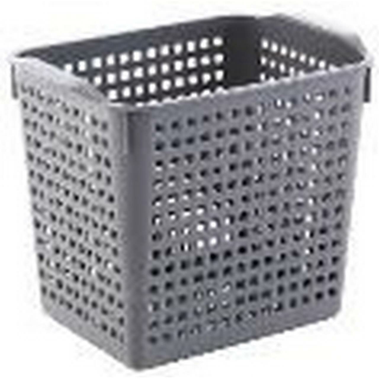 Корзинка Мультидом "Лофт", полипропилен, для хранения, 2,8 литра, серая