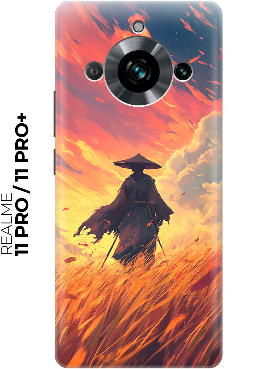 Силиконовый чехол на Realme 11 Pro / 11 Pro+ с принтом "Ронин"
