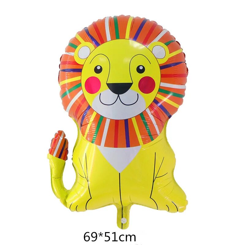 Шарик-лион желтый, 69*51 см, Balloons 1pcs