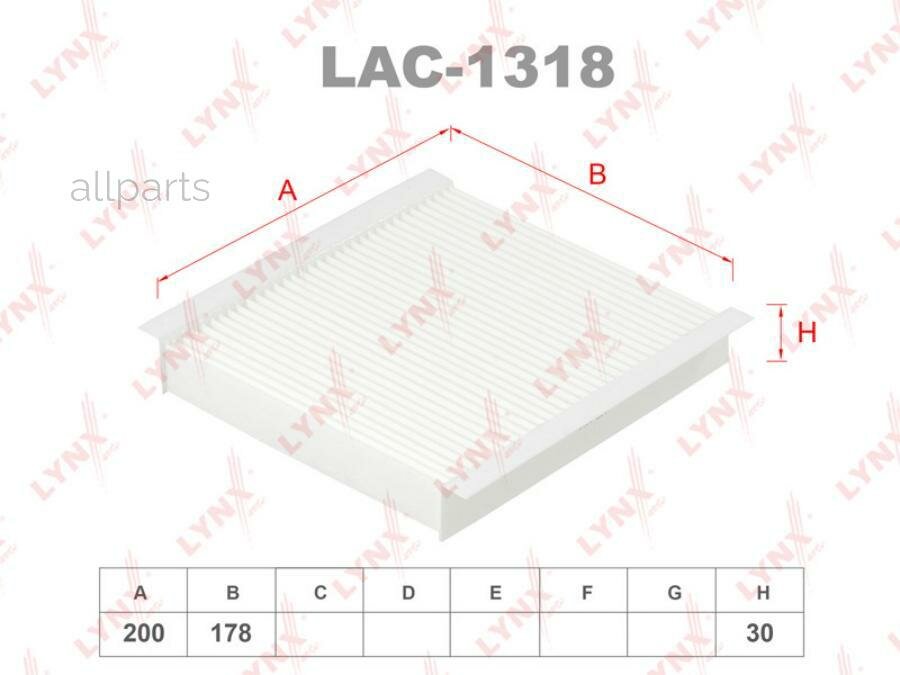 LYNXAUTO LAC1318 Фильтр салона
