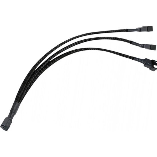 Кабель-разветвитель питания Cablexpert FAN 4pin(f)/3x4pin(m), PWM(ШИМ), медь, 27см