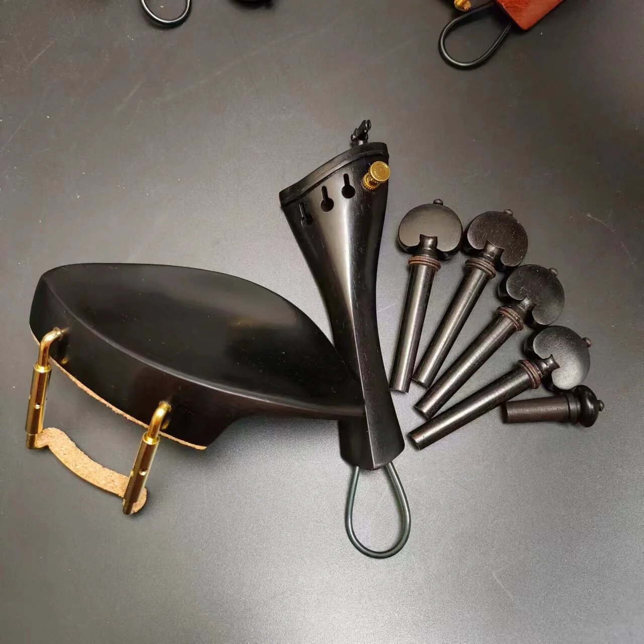 Комплект для скрипки 4/4, черный, Ebony wood 1