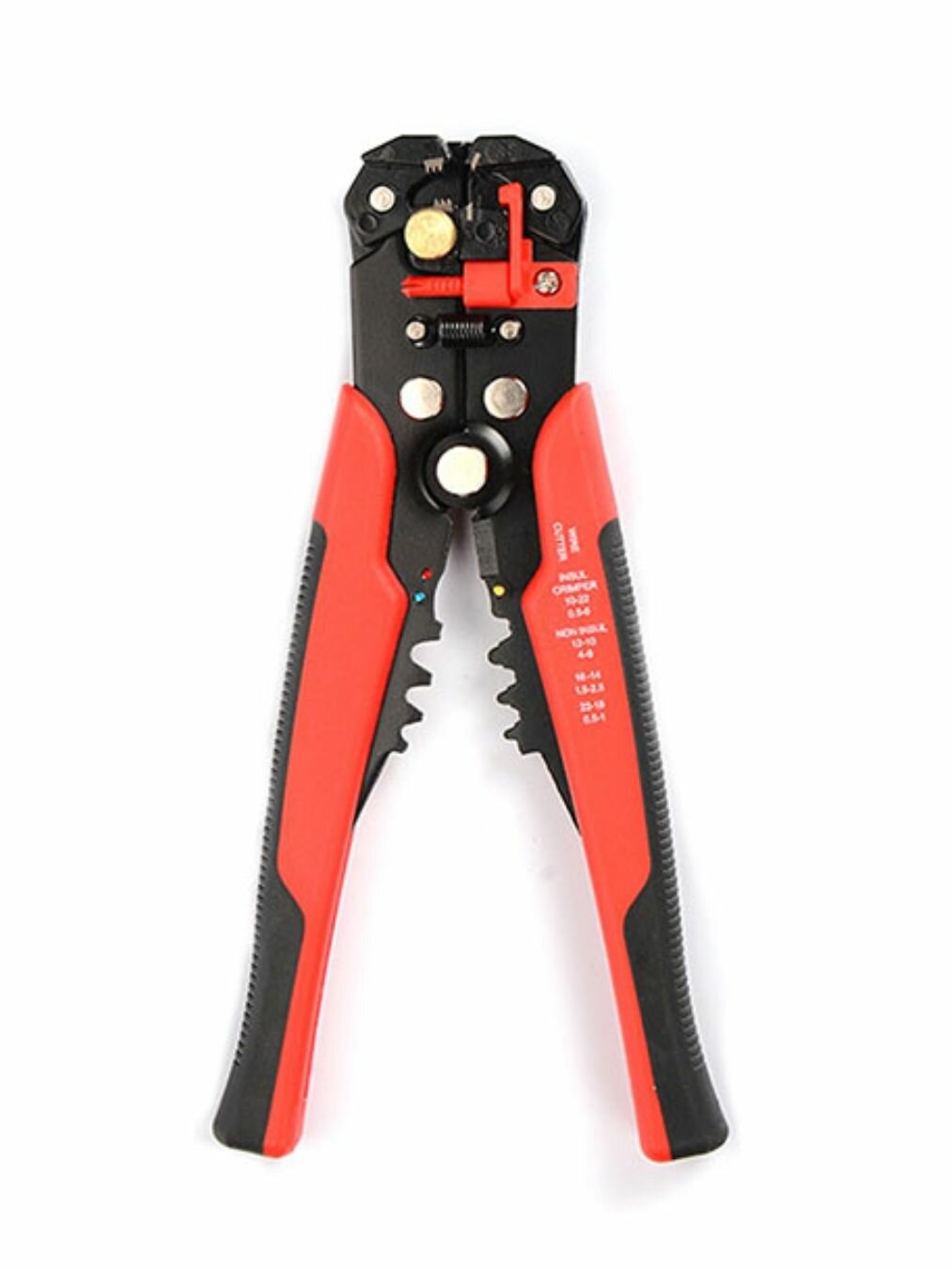 Клещи / cтриппер для снятия изоляции 0,2-6 мм. Инструмент для снятия изоляции, зачистки, опрессовки, для электромонтажных работ (СФ)