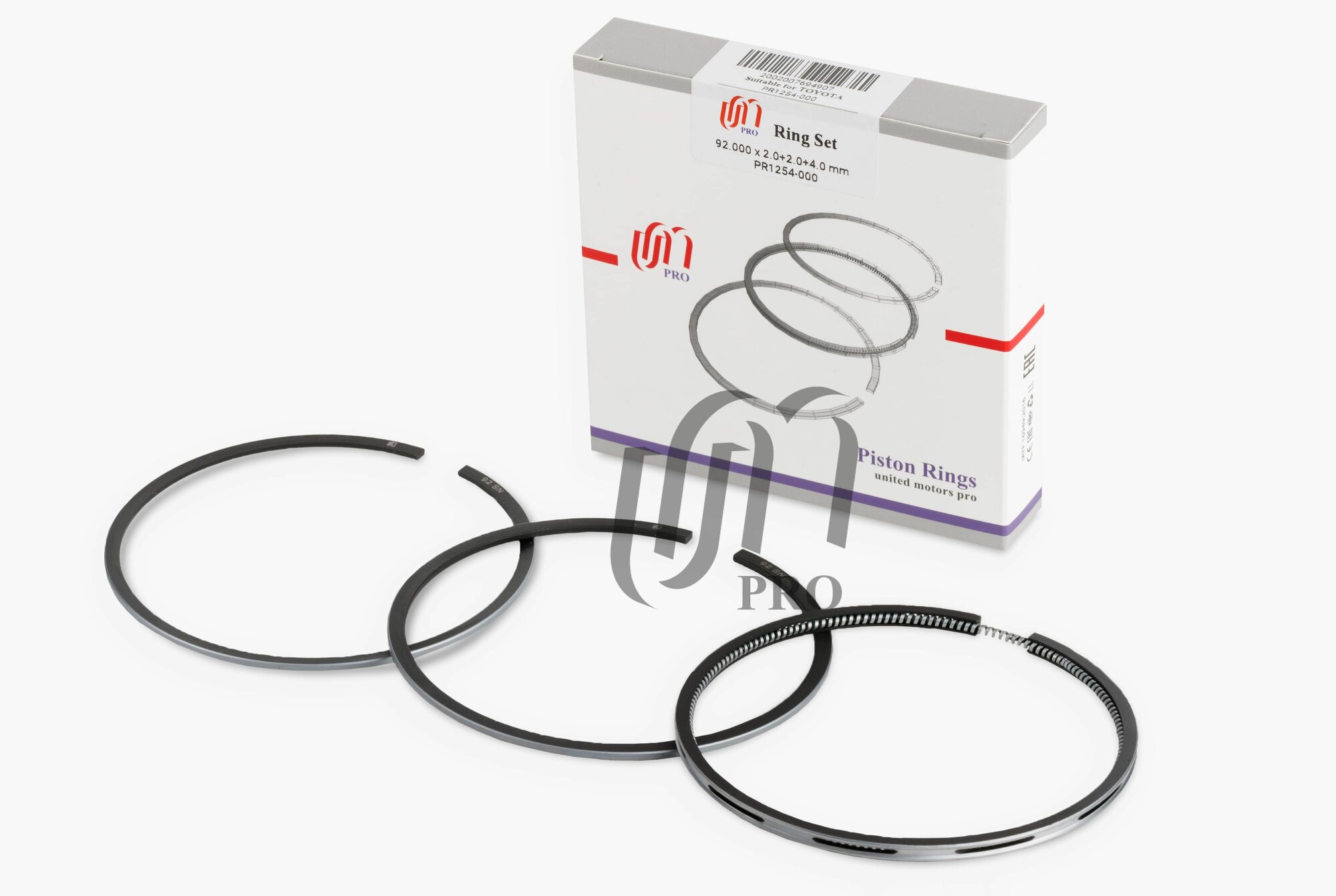 Кольца поршневые STD Toyota 2L d92.0 STD 2.0-2.0-4.0 (13011-54050) на 1 цил. UMpro