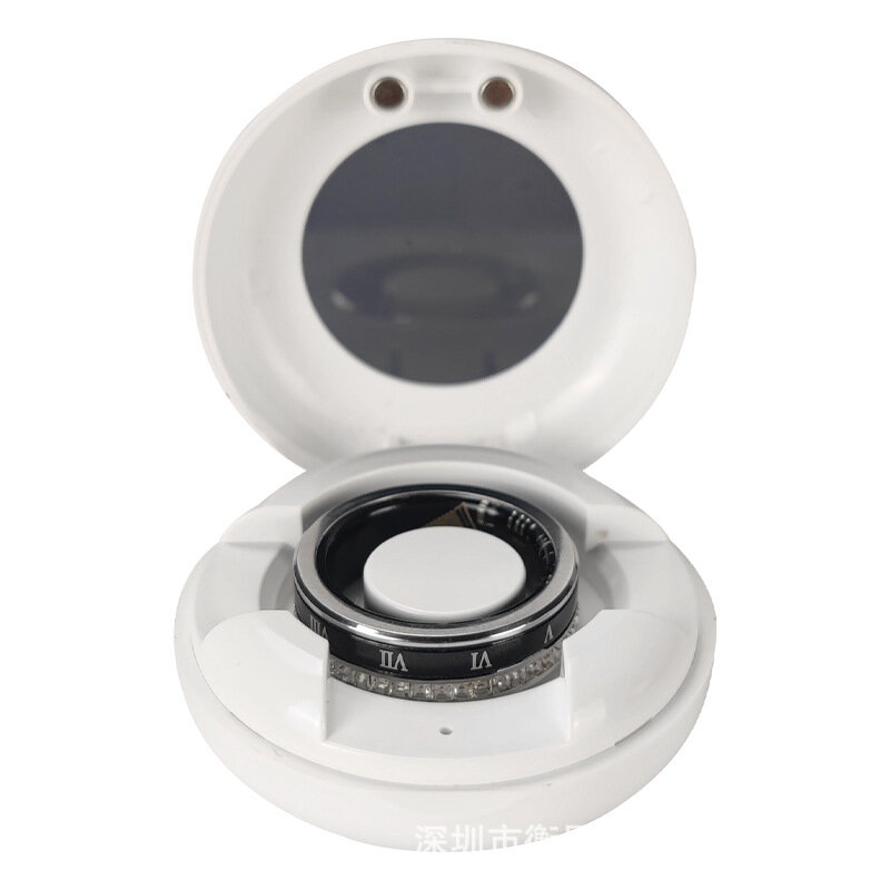 Умное кольцо V2 с бриллиантами, из титановой стали, для мужчин и женщин, персонализированный аксессуар для свадебного кольца, с Bluetooth, водонепроницаемое, с шагомером, монитором сна и сердечного ритма.