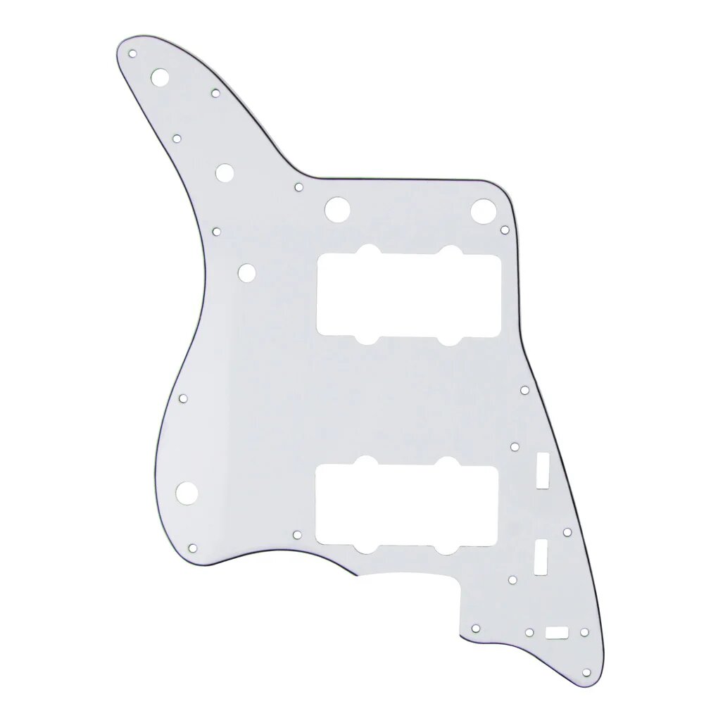 Белая 3-слойная накладка для гитары Jazzmaster