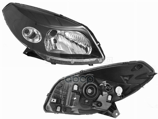 Фара Renault Sandero Stepway 10-14 (Справа/ Галоген/ Ручная регулировка) Sat арт. ST-551-1170R