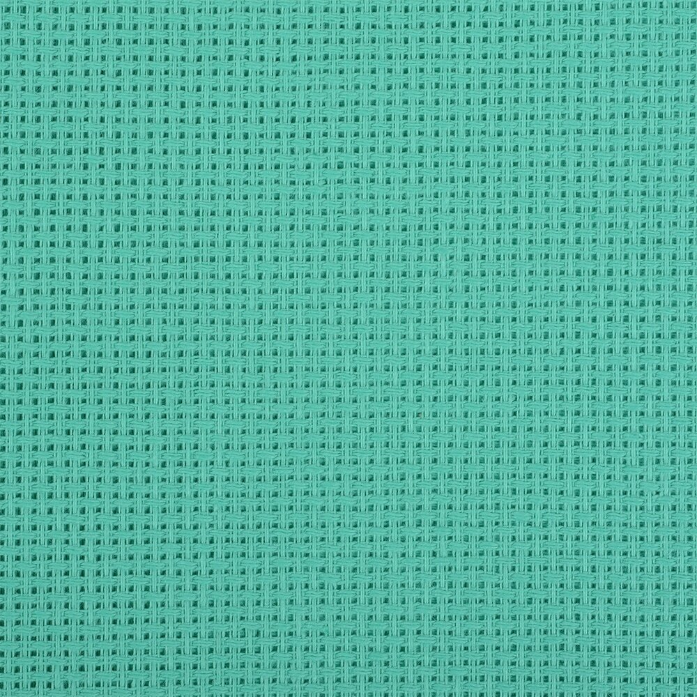Канва средняя TBY №563 (464), 10 смх55 клеток, 100% хлопок, ширина 150 см, бирюза (КАН. СР.63. БИР/10)