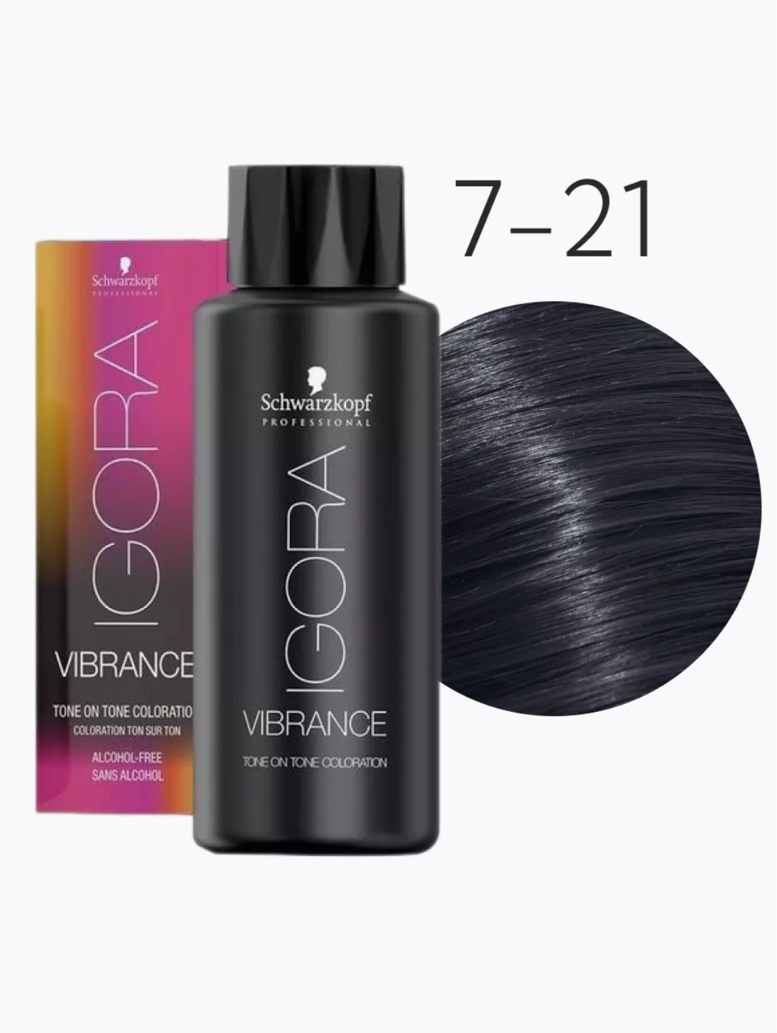 Schwarzkopf Professional Igora Vibrance Ashy Cedar 7-21 Средний русый пепельный сандрэ 60 мл.