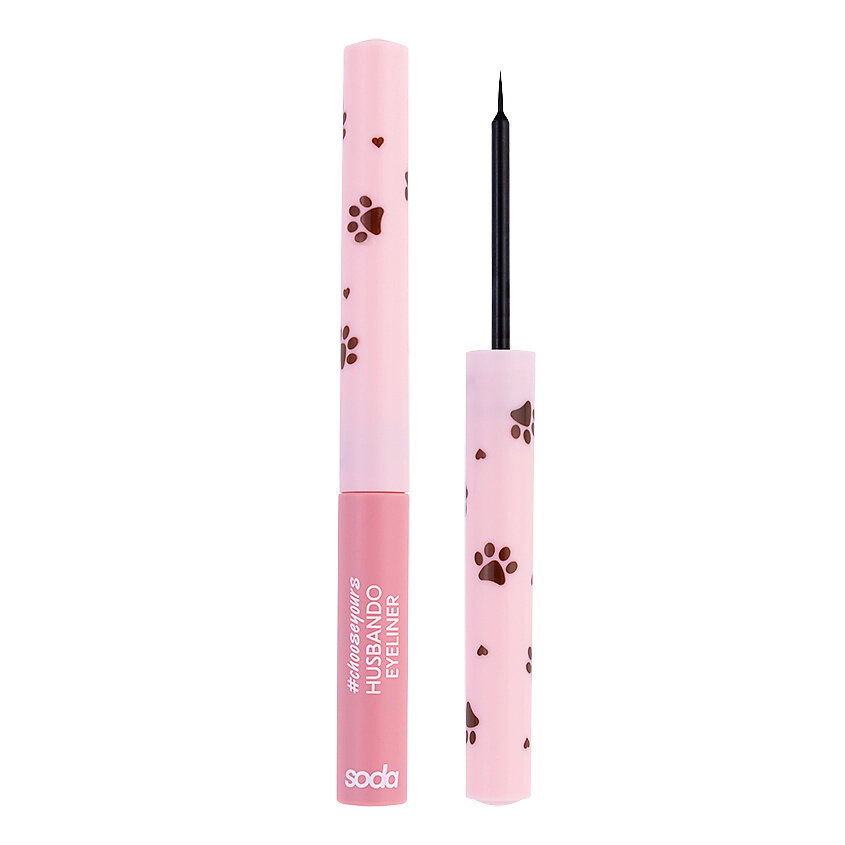 SODA Жидкая подводка для глаз HUSBANDO Eyeliner, коричневая,10 г