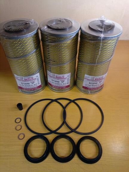 Ремкомплект фильтра грубой очистки масла (фгом) для ЯМ-840 с элементом 840.1012040-12 (метал. сетка)