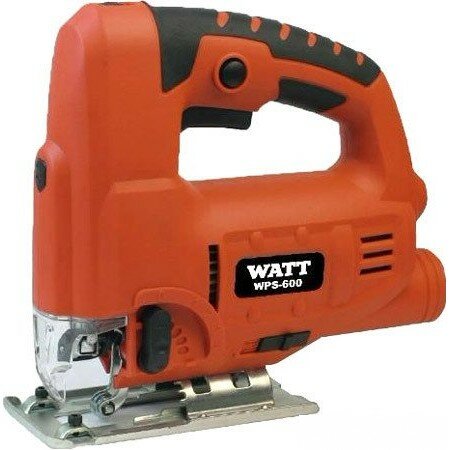 Электролобзик WATT WPS-600, сеть, 600 Вт, 800–3000 ходов/мин, 2 кг