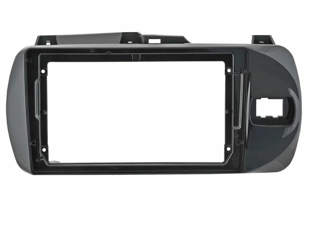 Переходная рамка для автомагнитолы андроид 2 din Toyota Vitz 2014 - 2019 (black) 9 дюймов