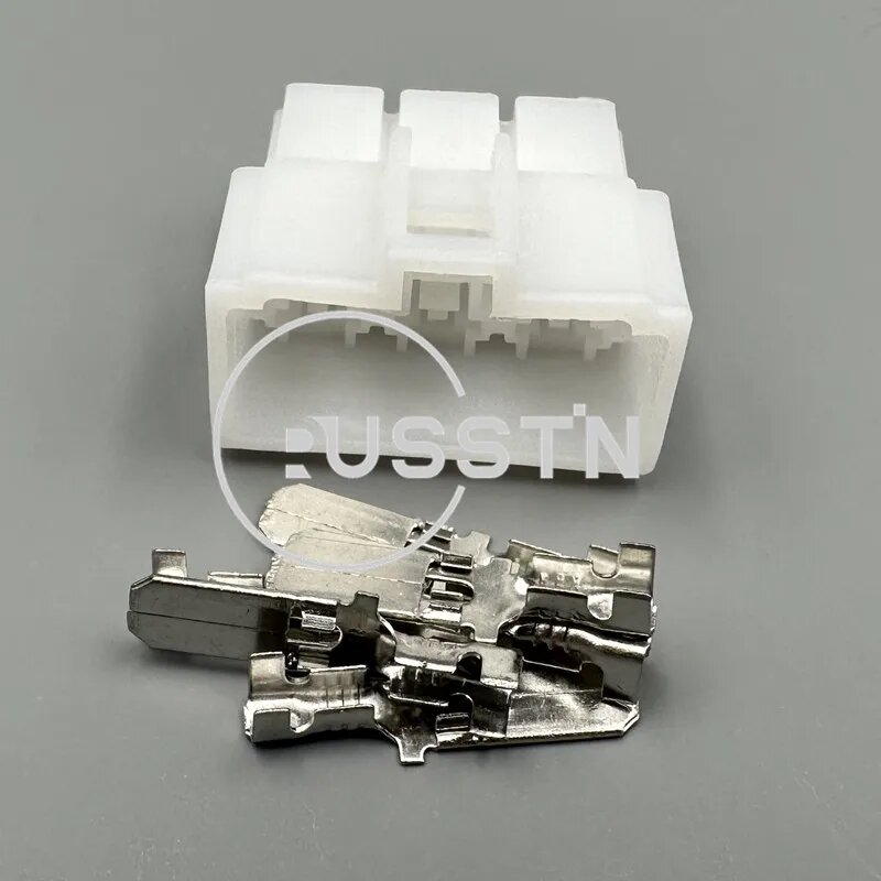 1 комплект, 6-контактный 6,3-мм автомобильный электрический разъем, кабельная вилка, 1 Set Male