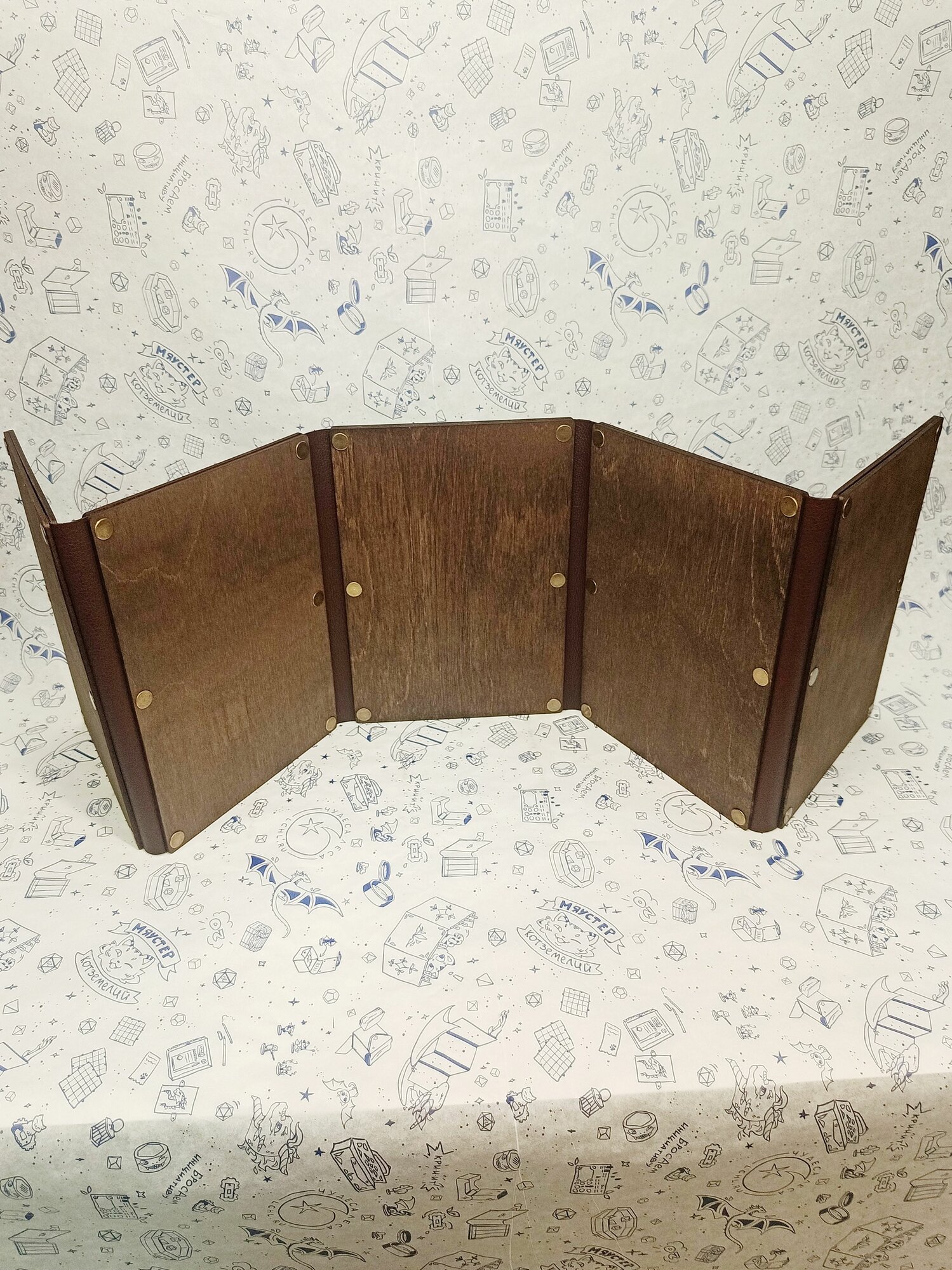 Ширма мастера днд А5 "Венге" для DnD, dungeons and dragons