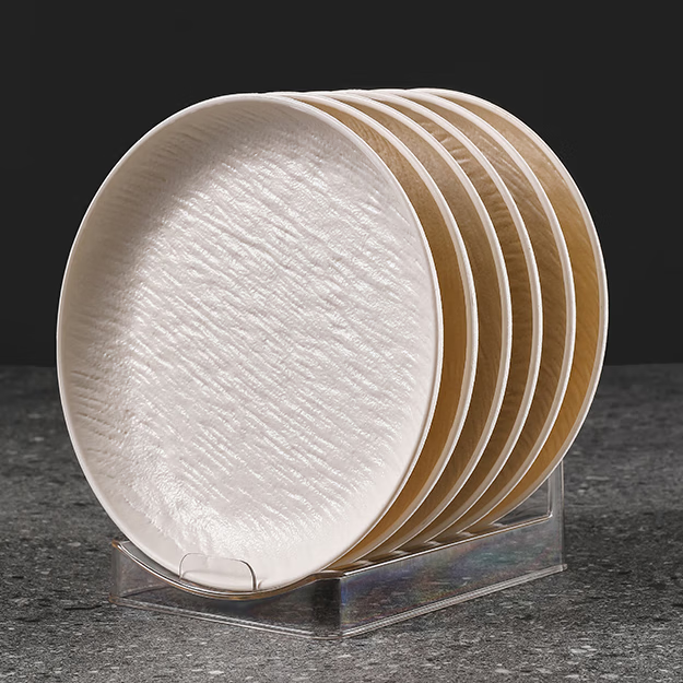 PAKCHOICE Luxury Bone China Dinner Plate for Home Use